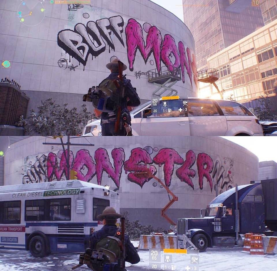 El artista urbano Buff Monster deja huella en The Division - Universo ...